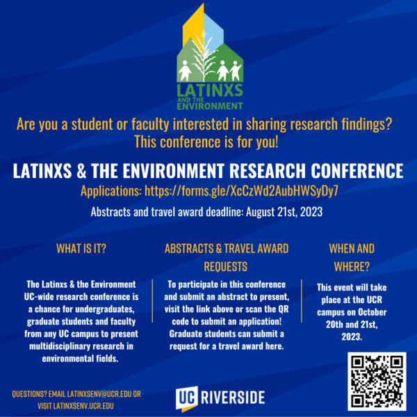 L&E 2023 IG Flyer | Latinxs & the Environment